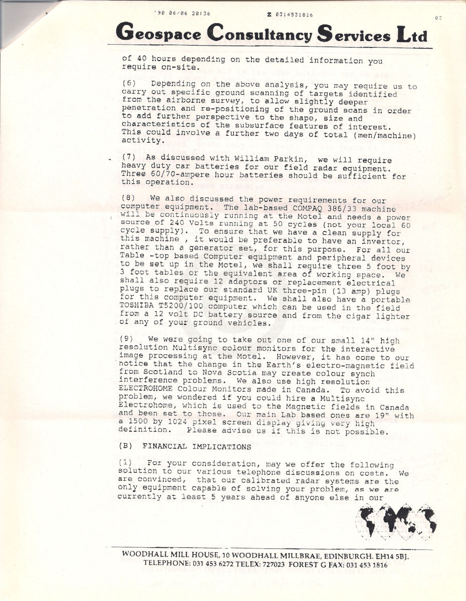Confidential letter discussing Oak Island Project p2 (attached to June ...